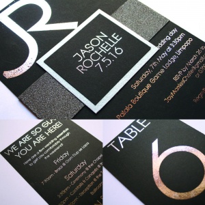 Add sparkle and glitter to your wedding stationery - Invitation Cafe